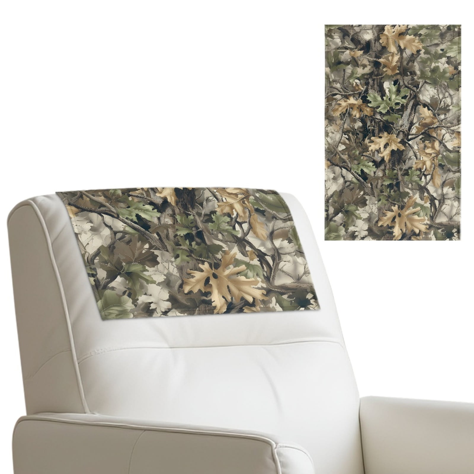COEQINE Recliner Headrest Covers PU Leather Headrest Protector with ...