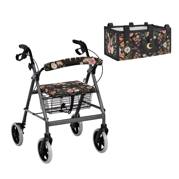 COEQINE Rollator Walker Seat and Backrest Covers with Mobility Aid ...