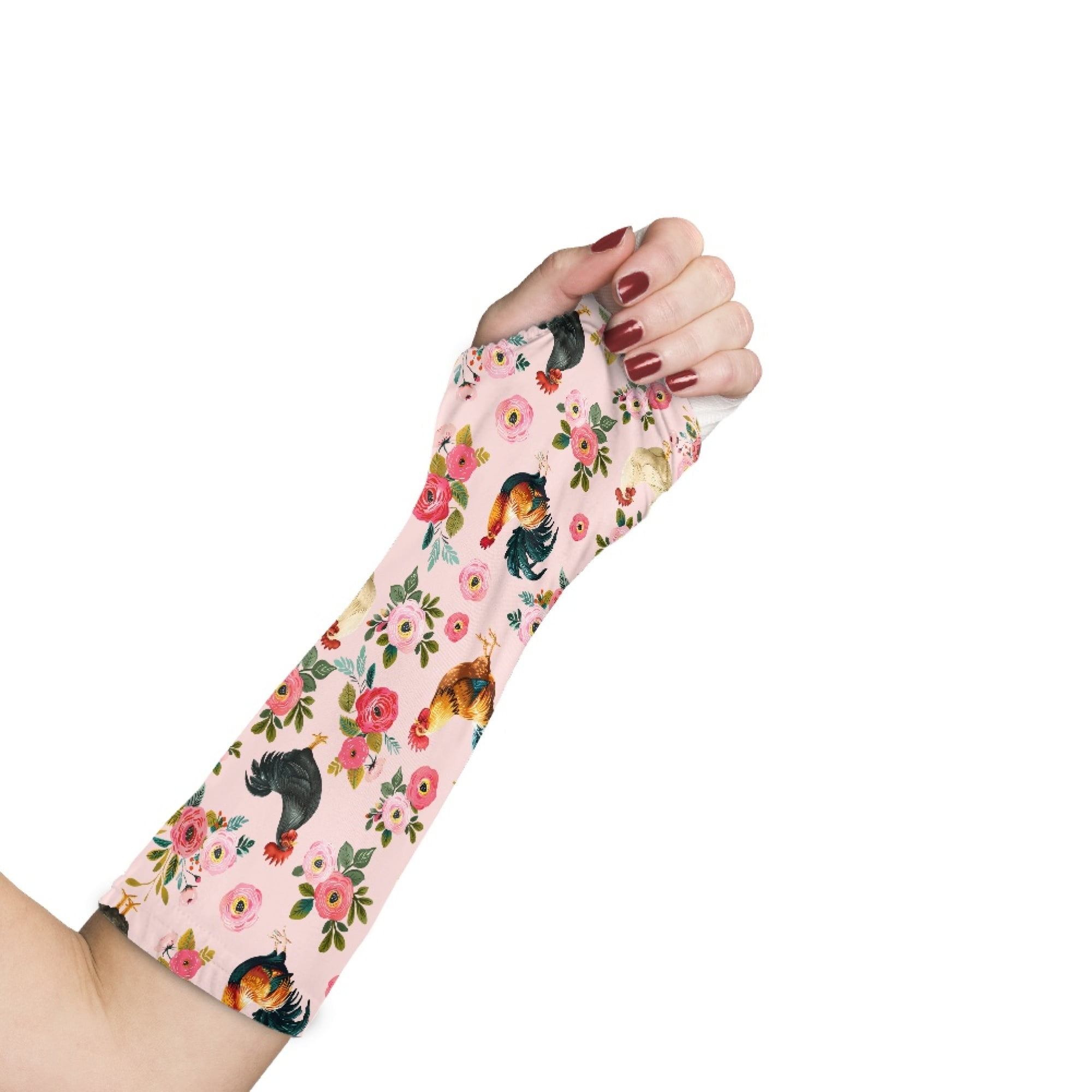 COEQINE Rooster Flower Arm Cast Cover Cast Sleeve Protectors Size M ...