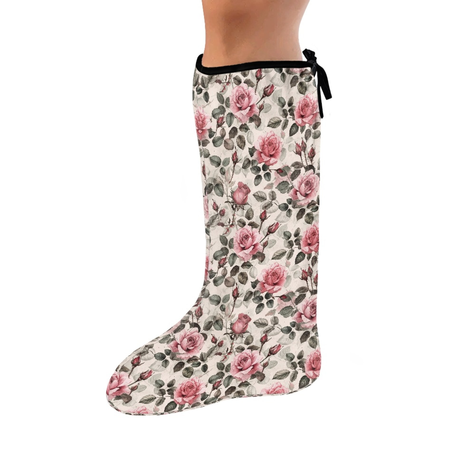 COEQINE Rose Leg Cast Covers Below The Knee Leg Cast Sleeve Outdoor Leg ...