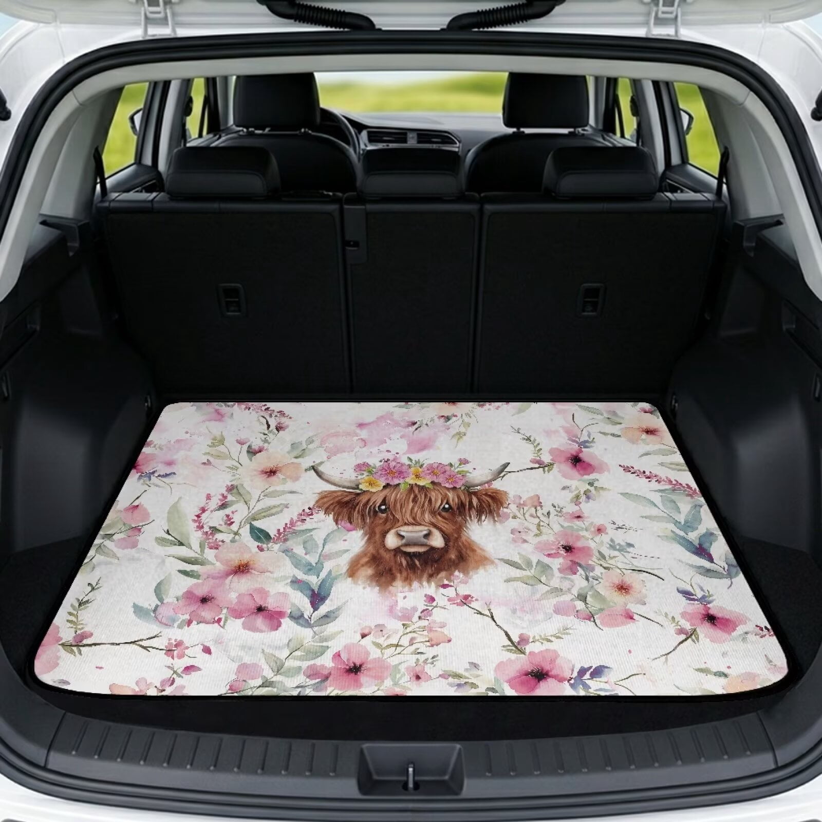 COEQINE SUV Trunk Liner for Dogs, Durable Scratch-proof Rear Cargo Mat ...