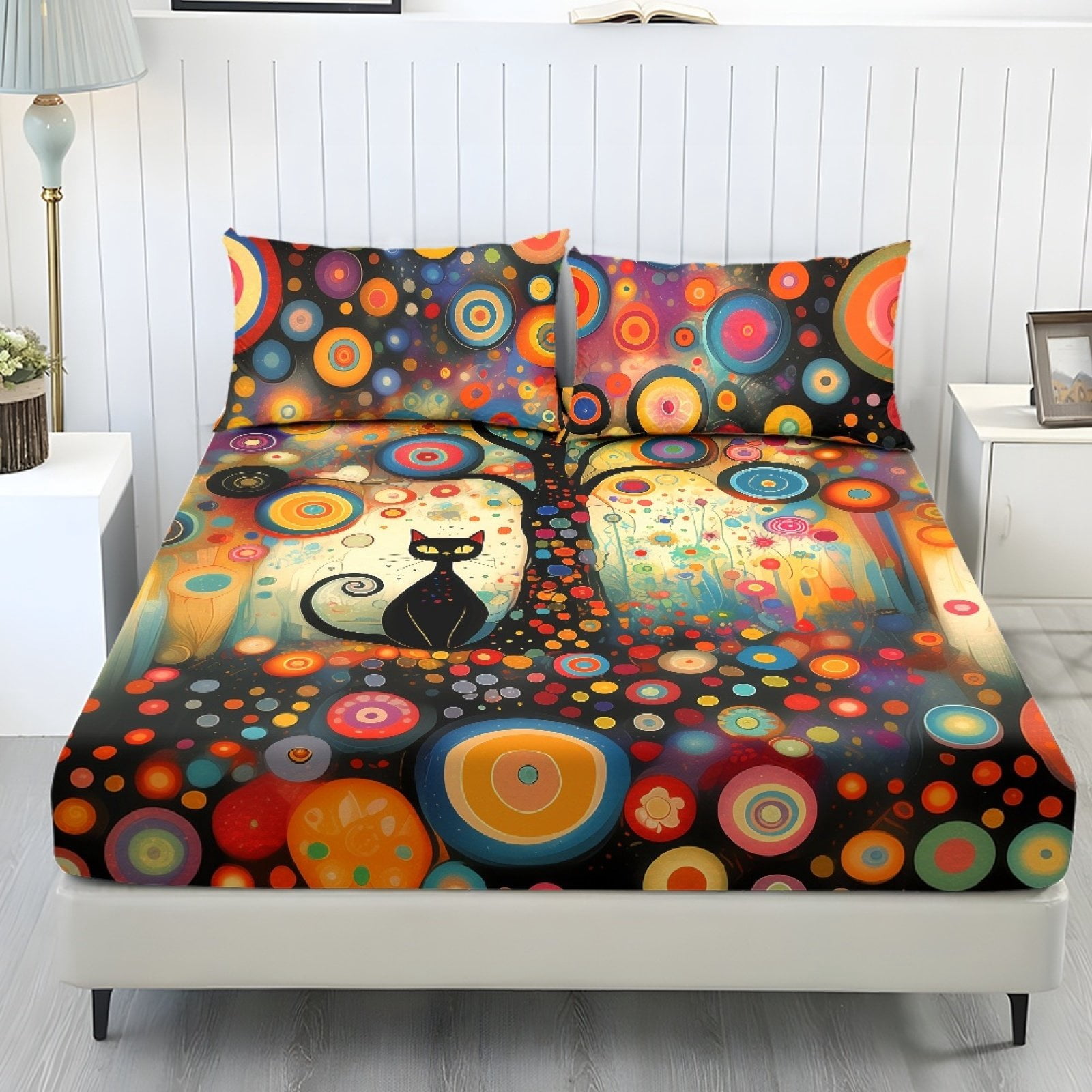 COEQINE Sheet King Size Cozy Bedding Fitted Sheet Breathable Snug Fit ...