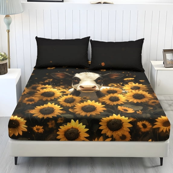 COEQINE Sheet Set Queen Size Comfort Soft Fitted Bottom Sheet Stain ...