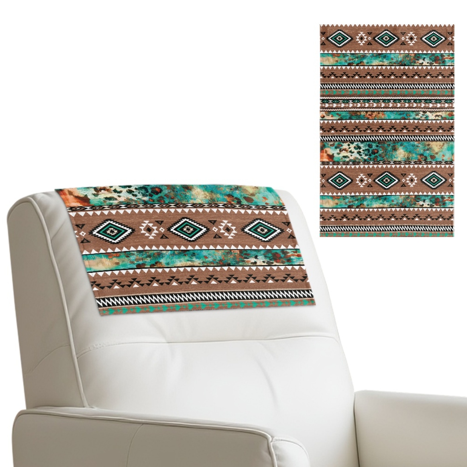 COEQINE Sofa Headrest Covers Washable PU Leather Recliner Headrest ...