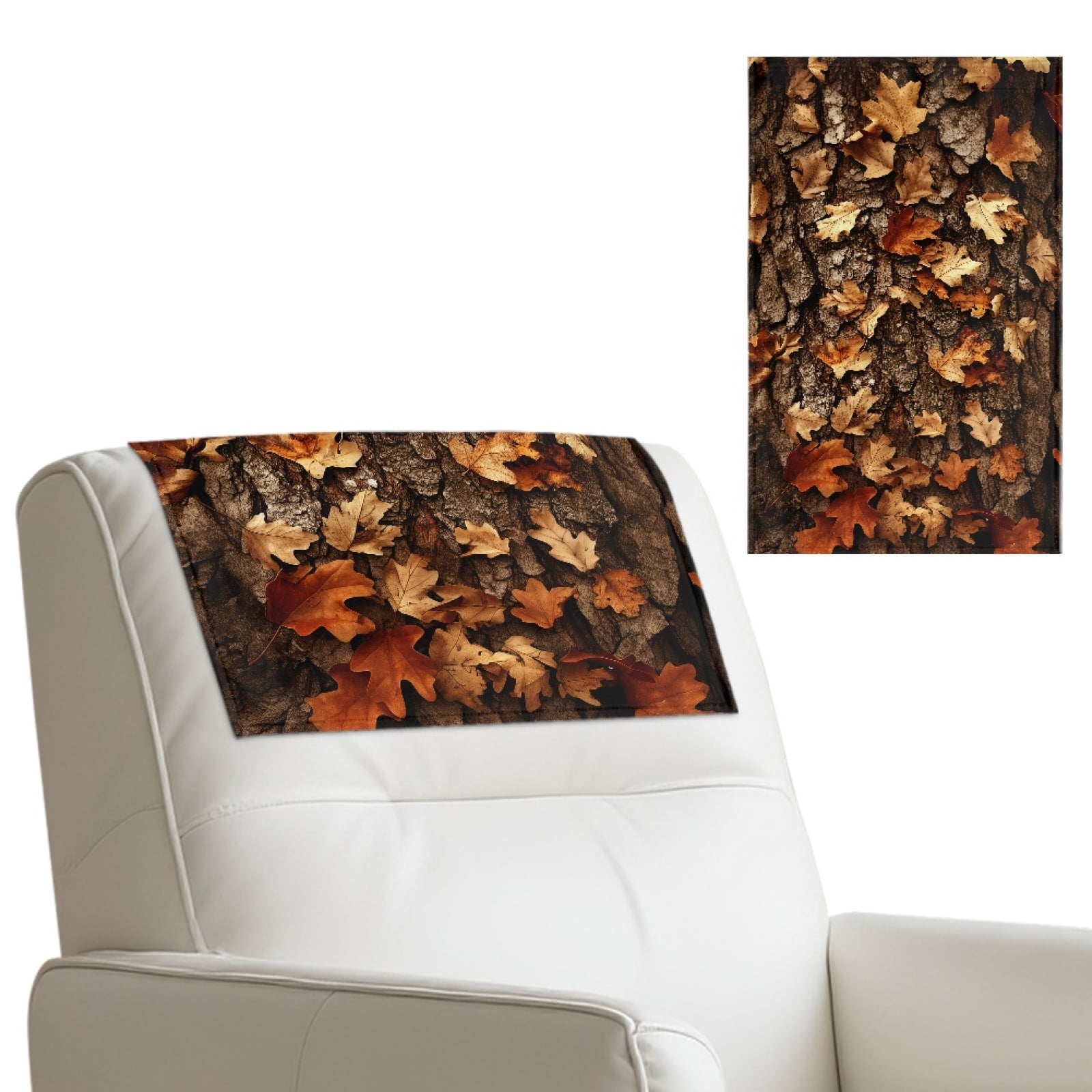 COEQINE Sofa Headrest Covers Washable PU Leather Recliner Headrest ...
