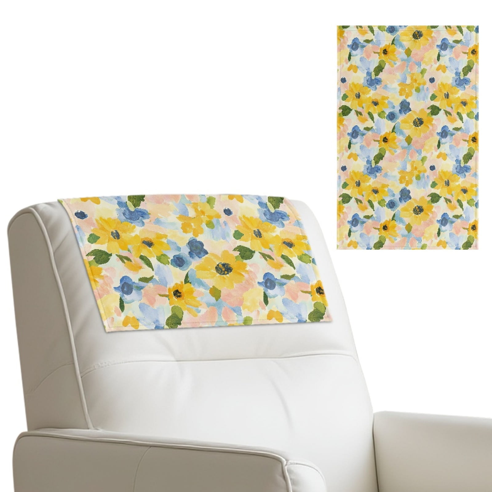 COEQINE Sofa Headrest Covers Washable PU Leather Recliner Headrest ...