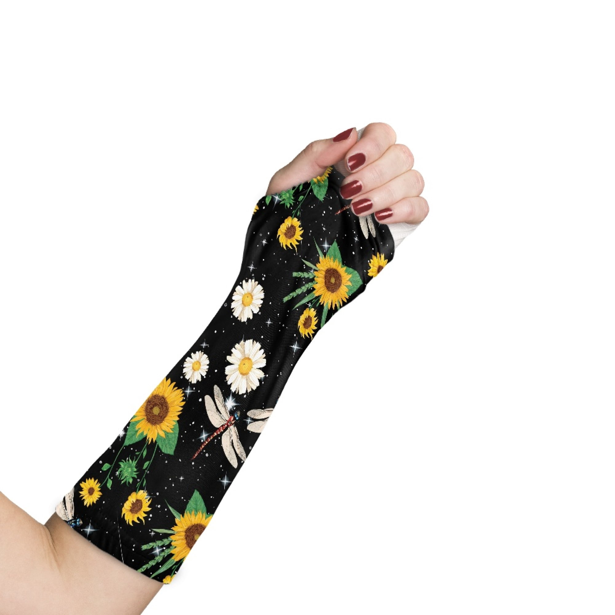 COEQINE Sunflower Dragonfly Arm Cast Cover Small Decorative Arm Plaster ...