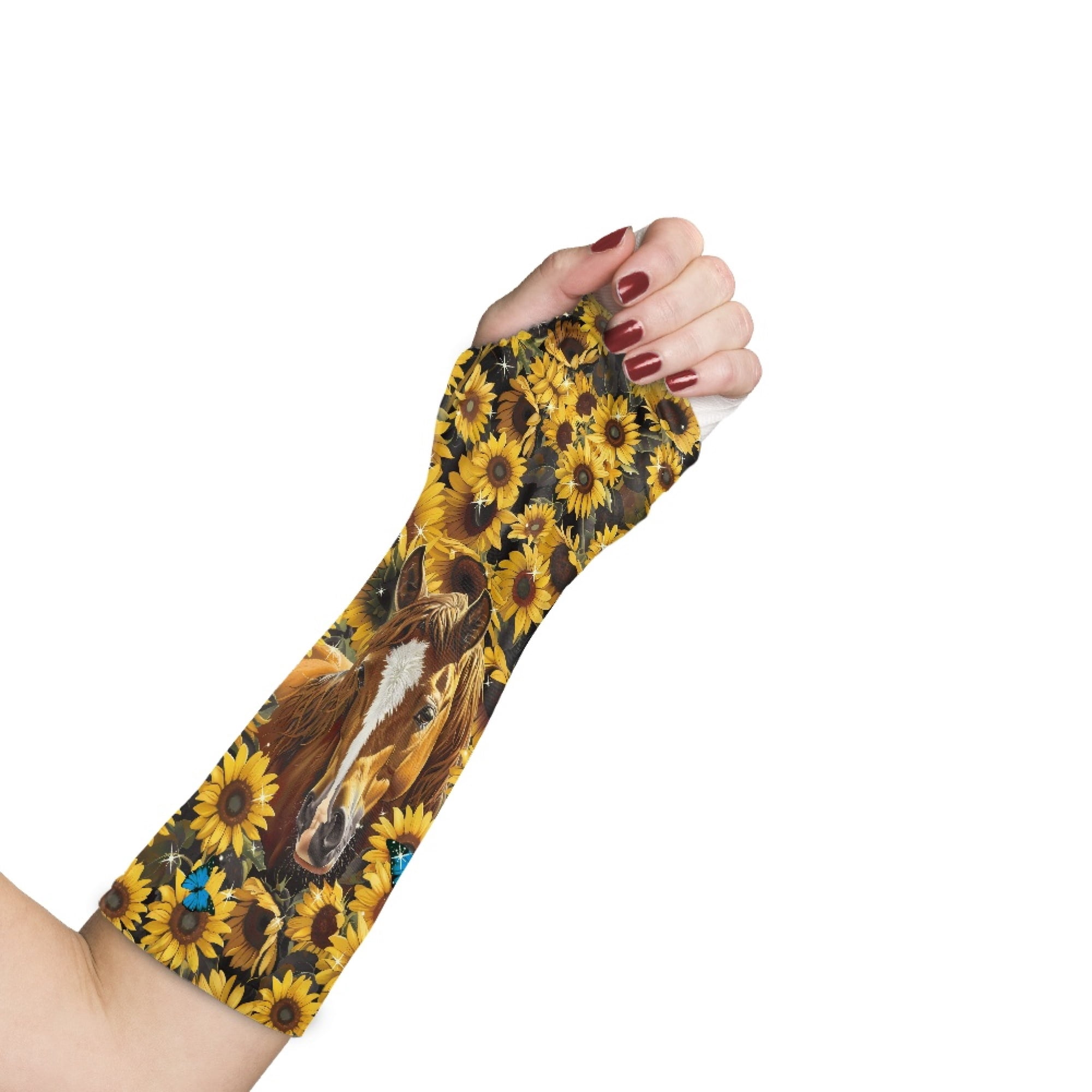 COEQINE Sunflower Horse Arm Cast Covers Washable Cast and Bandage ...