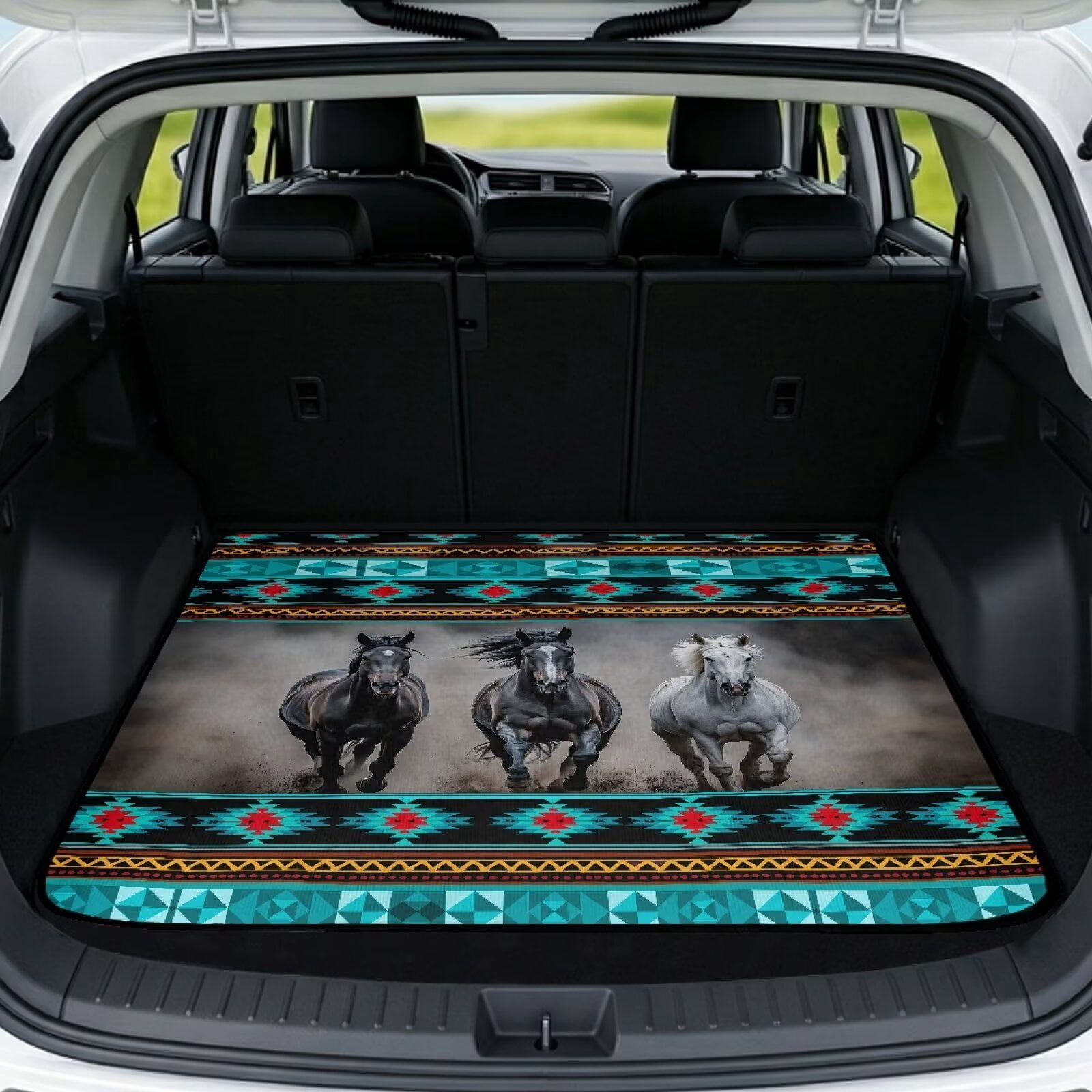 COEQINE Trunk Mat for SUV, Non-Slip Car Cargo Liner Protective Mat ...