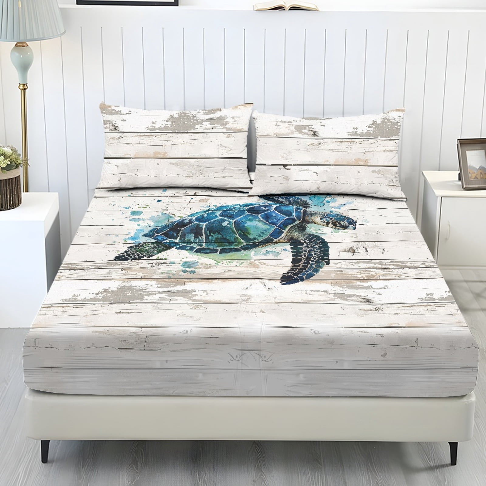 COEQINE Twin XL Size 3 Piece Sheet Set, Stay in Place Fade Stain ...