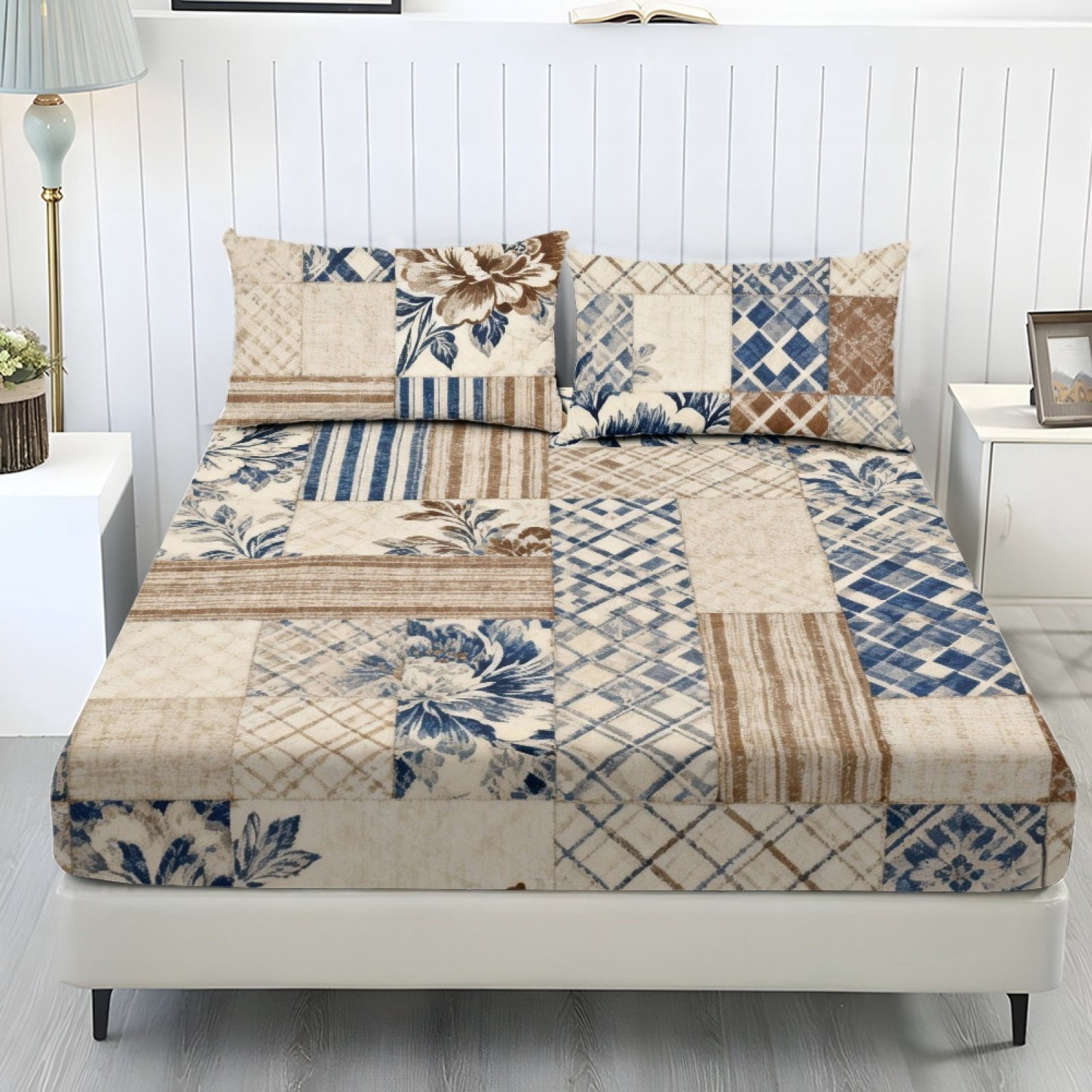 COEQINE Twin XL Size 3 Piece Sheet Set, Wrinkle Free Comfort Cooling ...