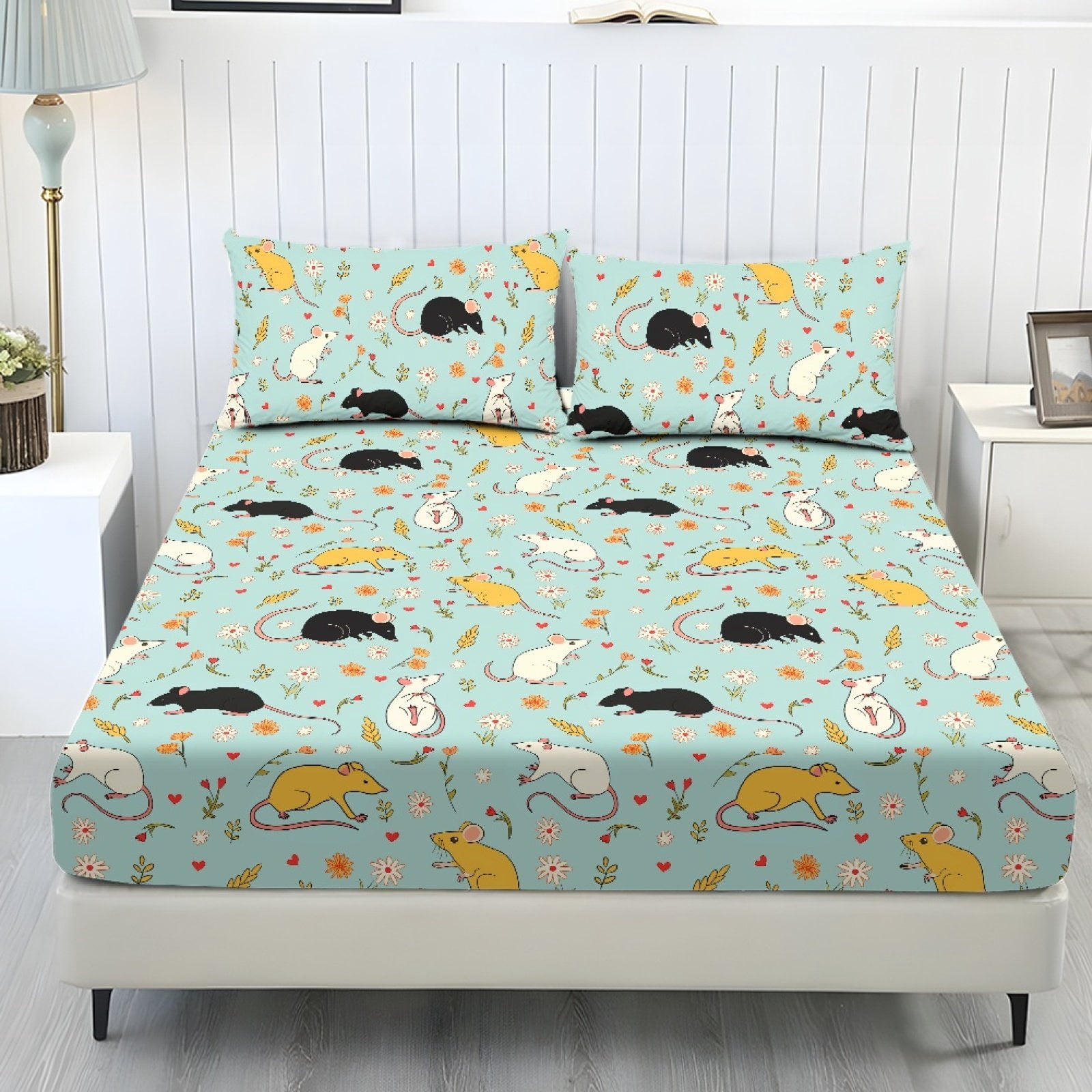 COEQINE Twin XL Size Sheet Set Soft Easy Care 3 Pieces Bedding Set Fade ...