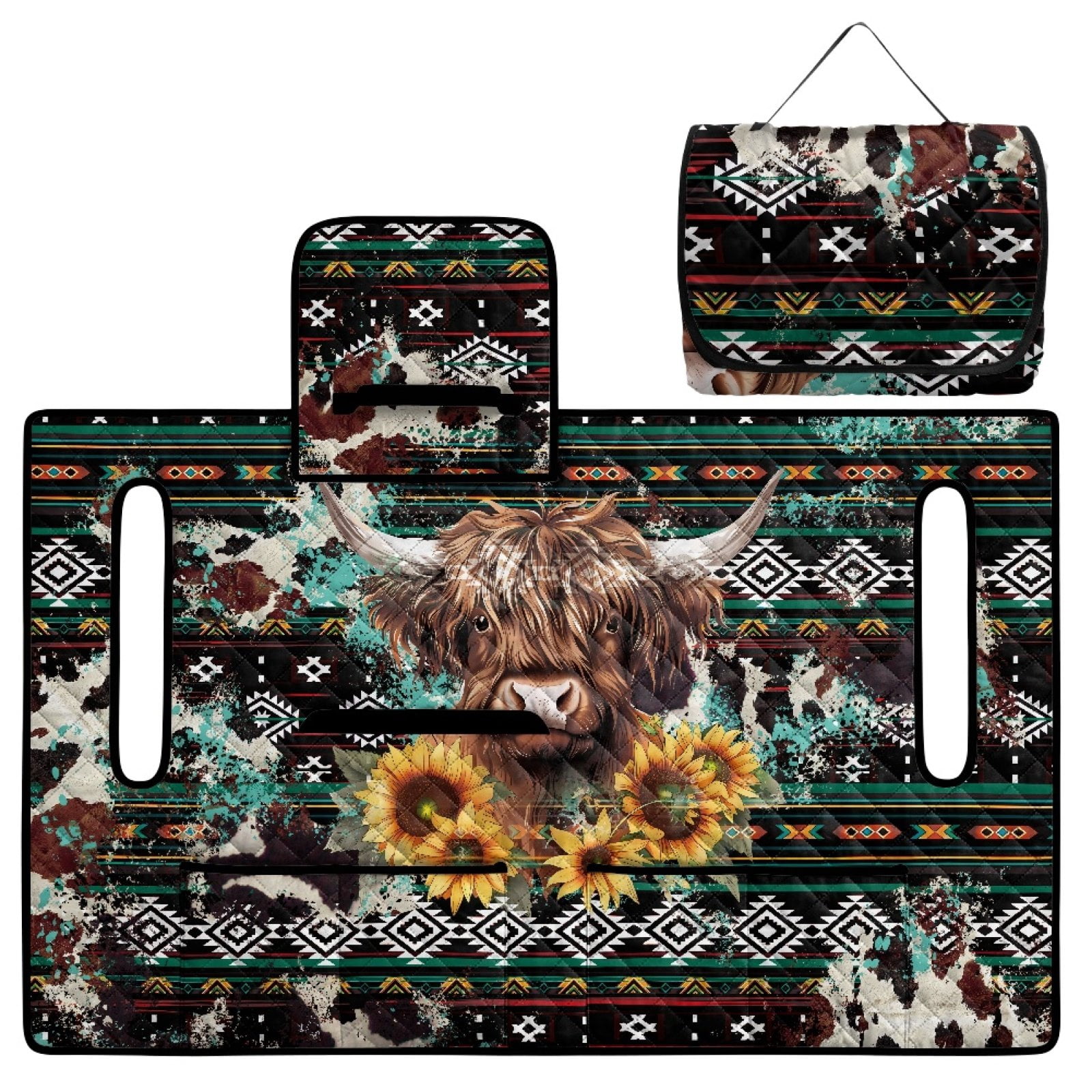 COEQINE Universal Golf Cart Seat Towel Blanket with 4 Front Pockets ...