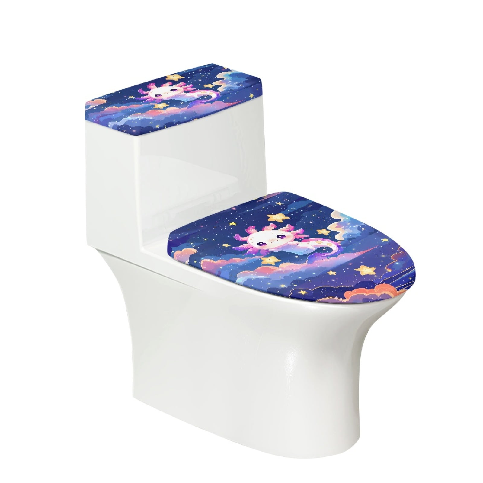 COEQINE Universal Toilet Lid Cover and Toilet Tank Cover, Polyester ...