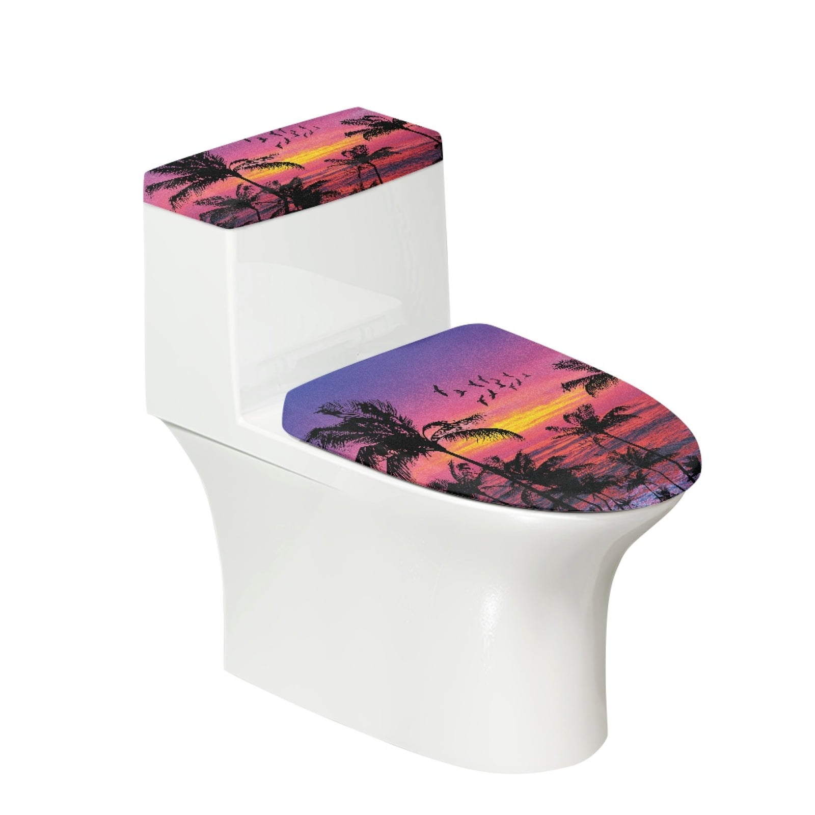 COEQINE Universal Toilet Lid Cover and Toilet Tank Cover, Replacement ...