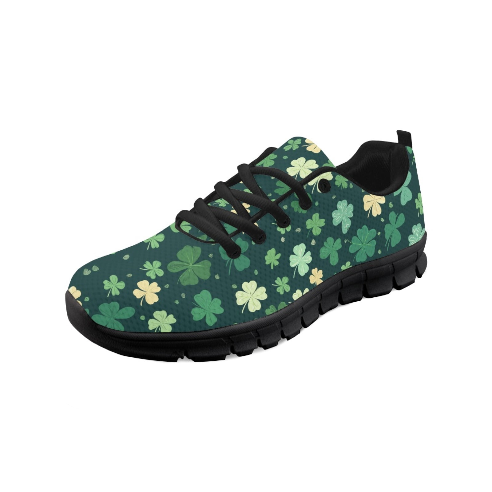 COEQINE Women Green Sneakers Running Walking Shoes Black Sole Fashion ...