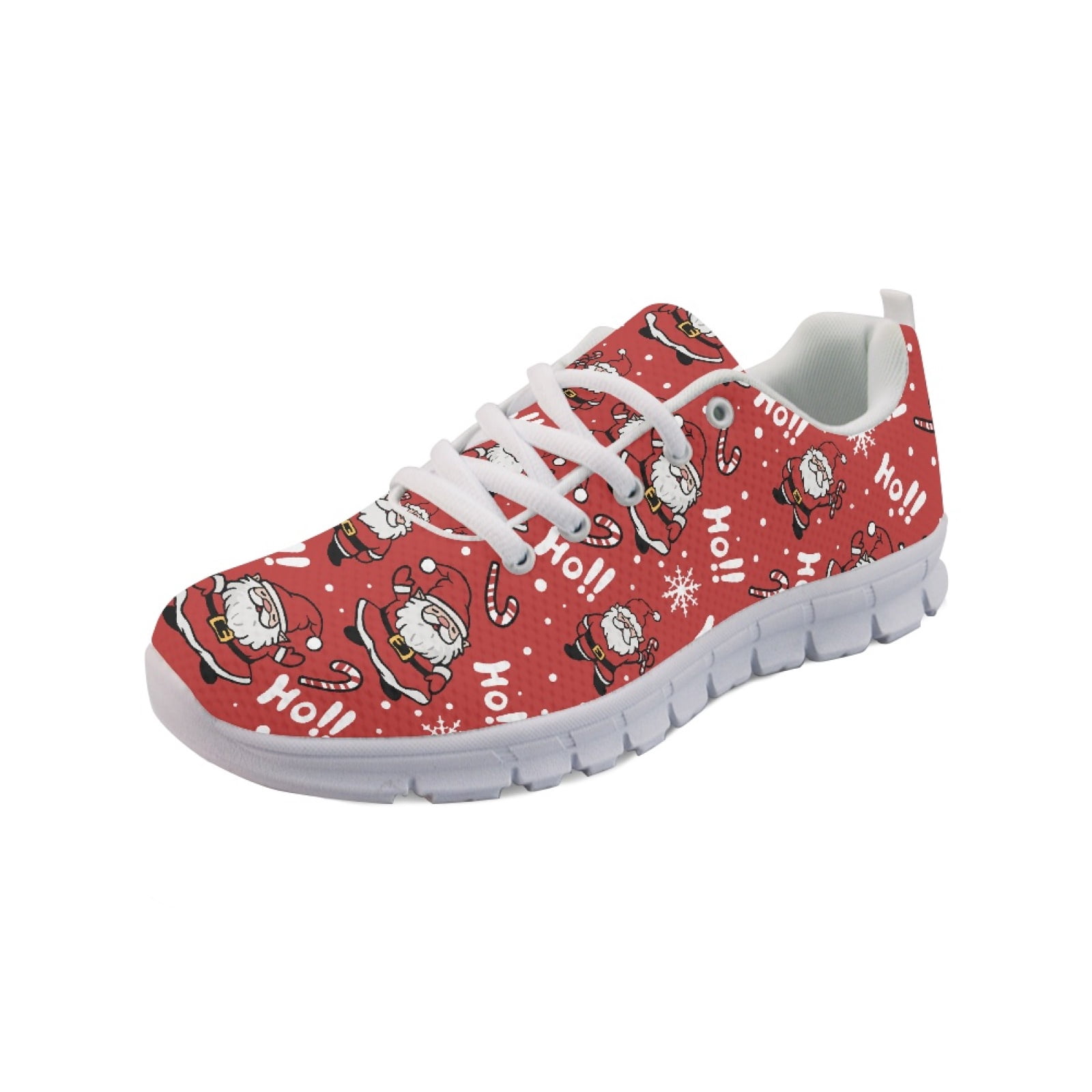 COEQINE Women Sneakers Girls Running Athletic Footwear Santa Claus ...