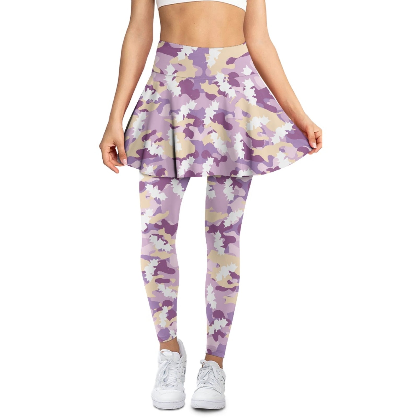 COEQINE Women Yoga High Waist Skirted Legging with Pockets Comfortable High Waist Tennis ...