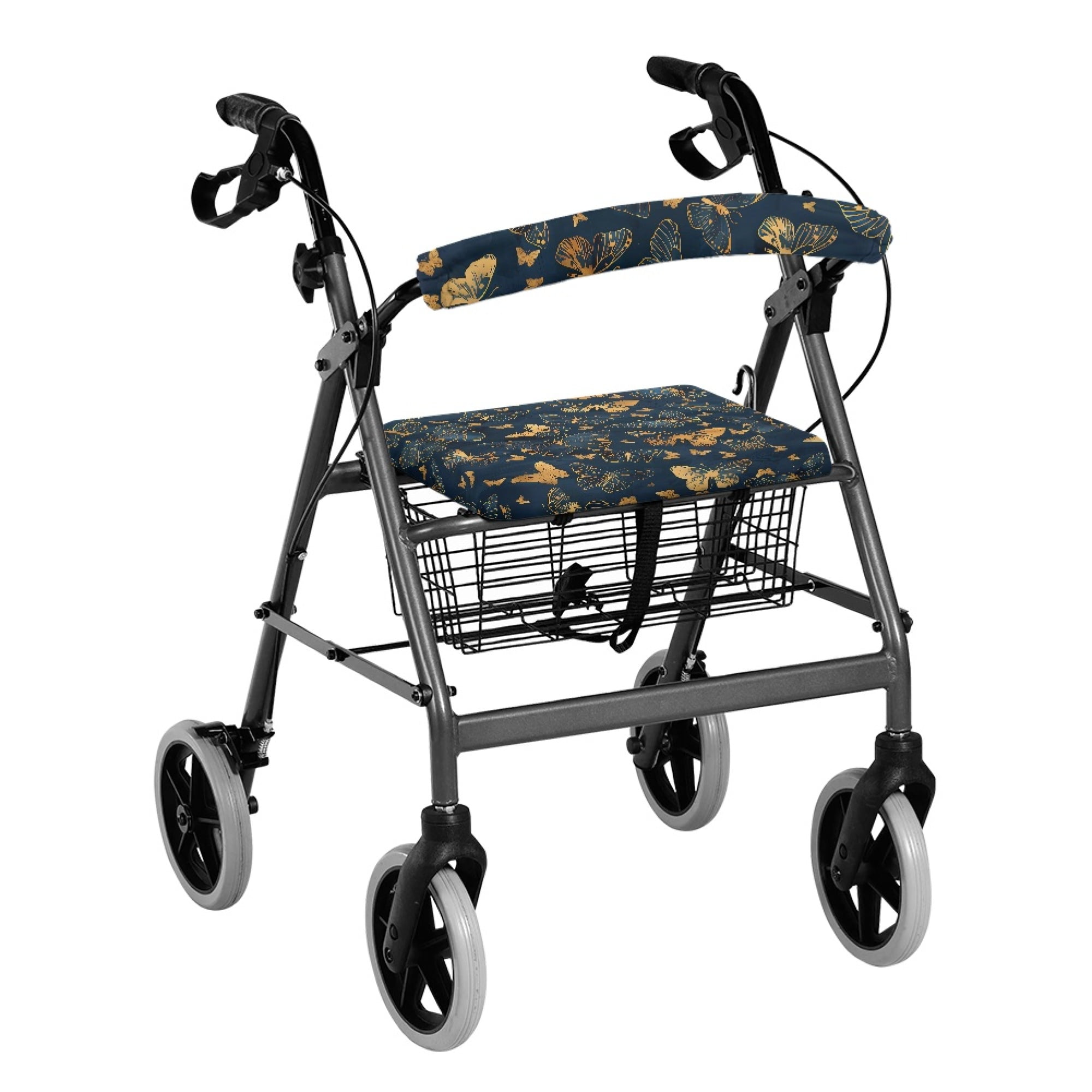COEQNE Butterfly Rollator Walker Seat and Backrest Covers Medical ...