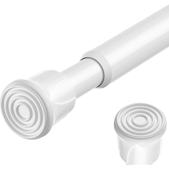 COEQWD-1 Pack Spring Tension Curtain Rod 28-48 Inch, 5/8 Inch Diameter ...