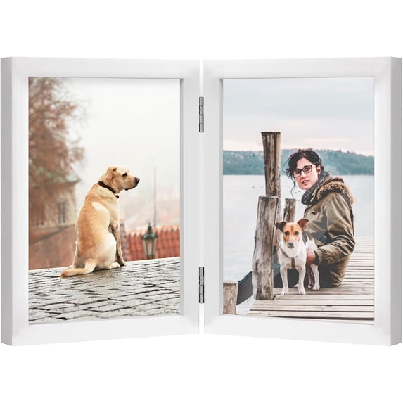 COEQWD-4x6 Double Picture Frame Wooden Hinged Photo Frame Definition ...