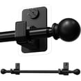 COEQWD-No-Drill Curtain Rod with Adhesive & Pin-Nail Mount System ...