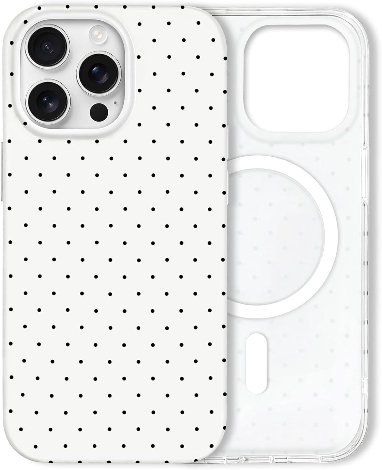 COEQWD-for iPhone 13 Pro Max Case Cute Polka Dot Aesthetic Design ...