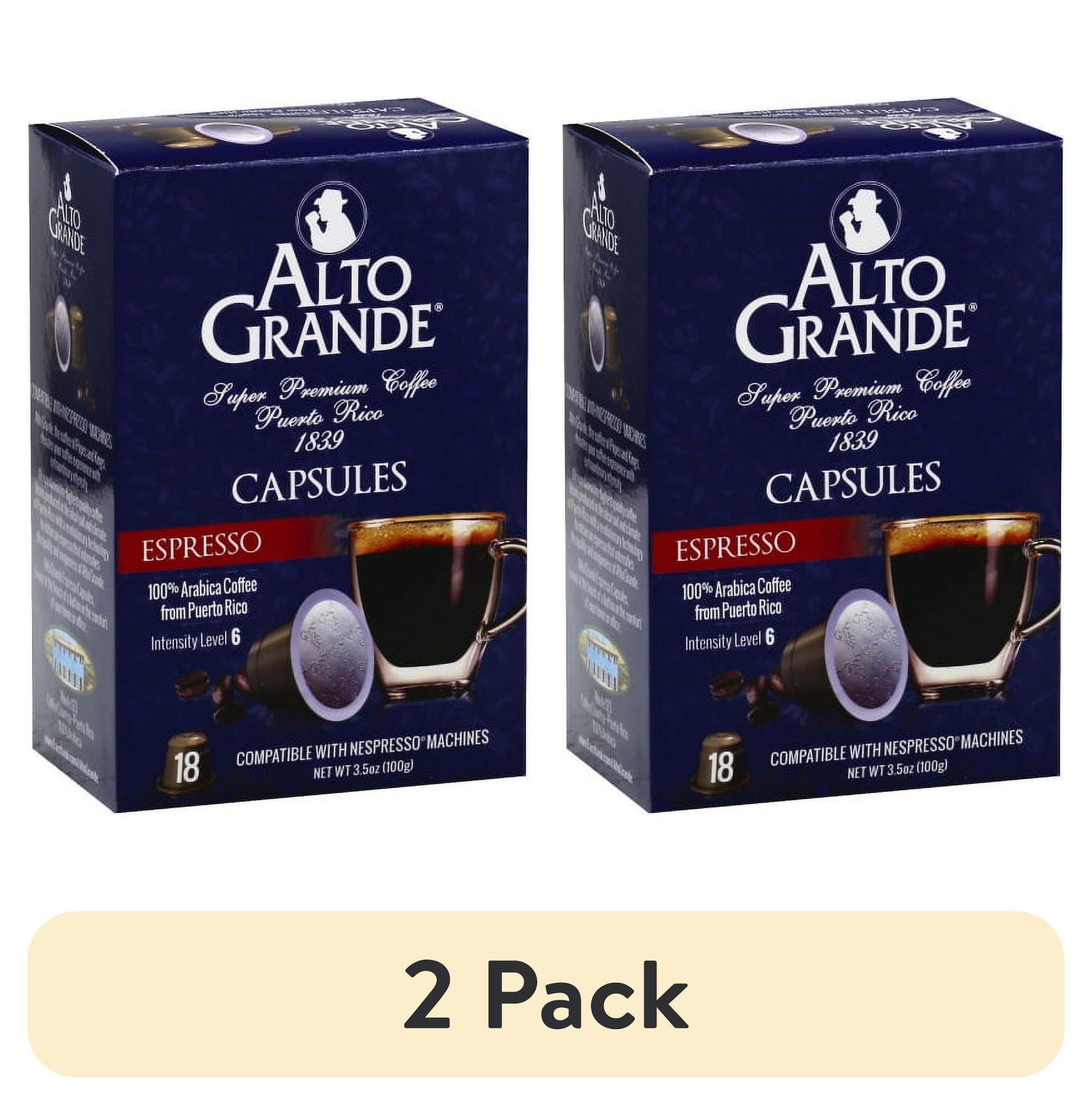 (2 pack) Alto Grande Super Premium Arabica Coffee Single Serve Espresso ...