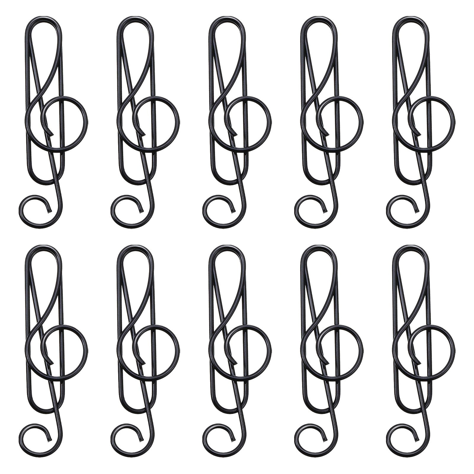 COFEST 11pc Music Multicoloured Metal Paper Clips Color Note Paper Clip ...