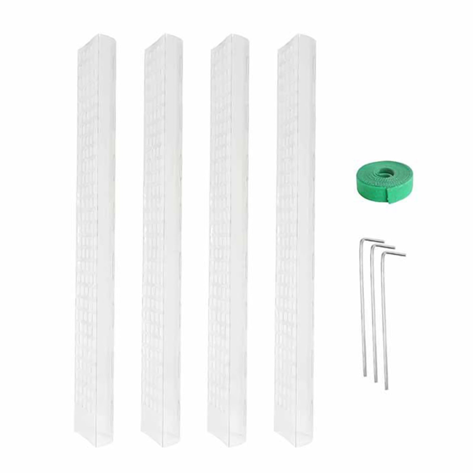 COFEST 4 Pcs 24 Inch Plastic Moss Pole for Plants Monstera, Plant Poles ...