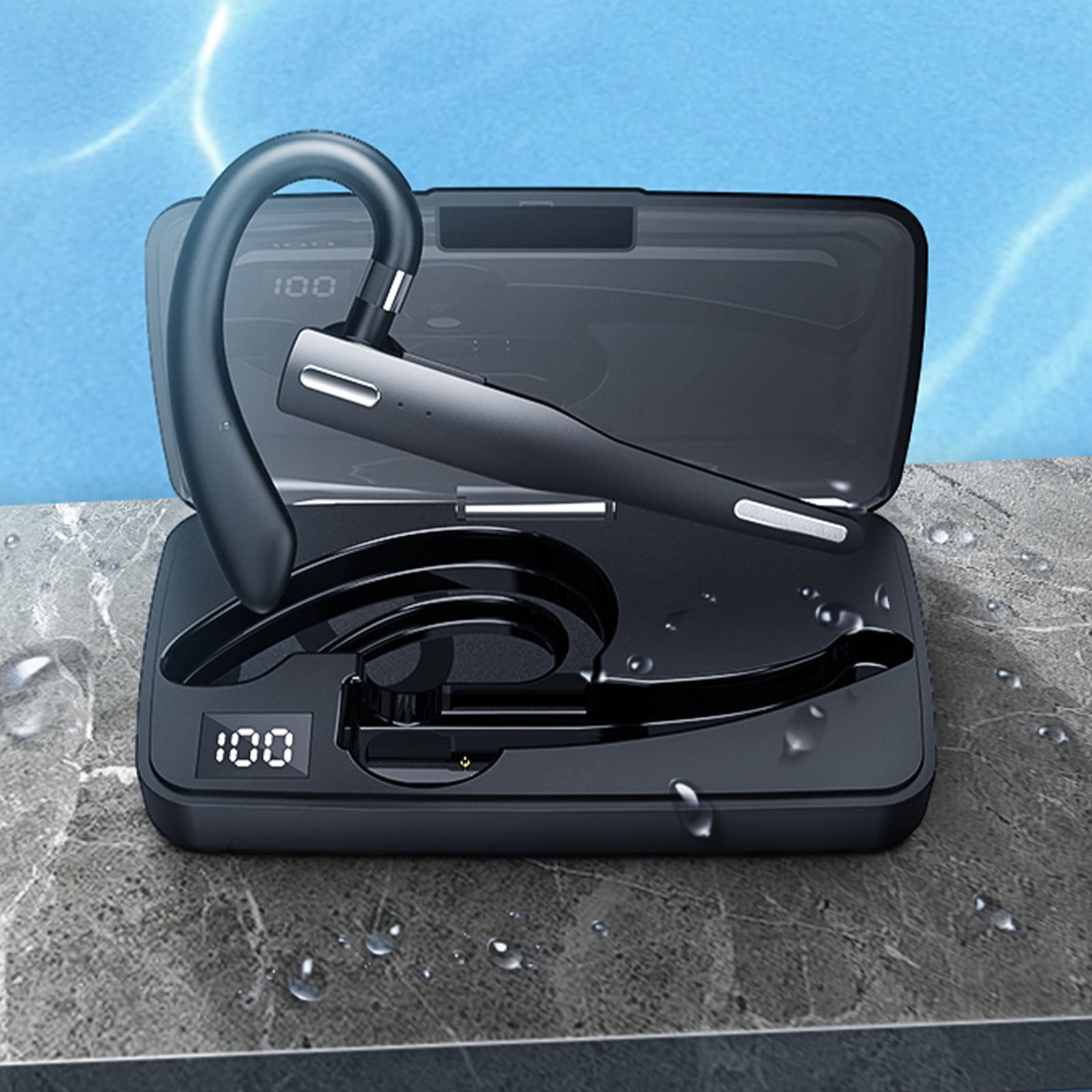 COFEST Bluetooth Headset Wireless Bluetooth Earpiece V5.0 Hands-Free ...