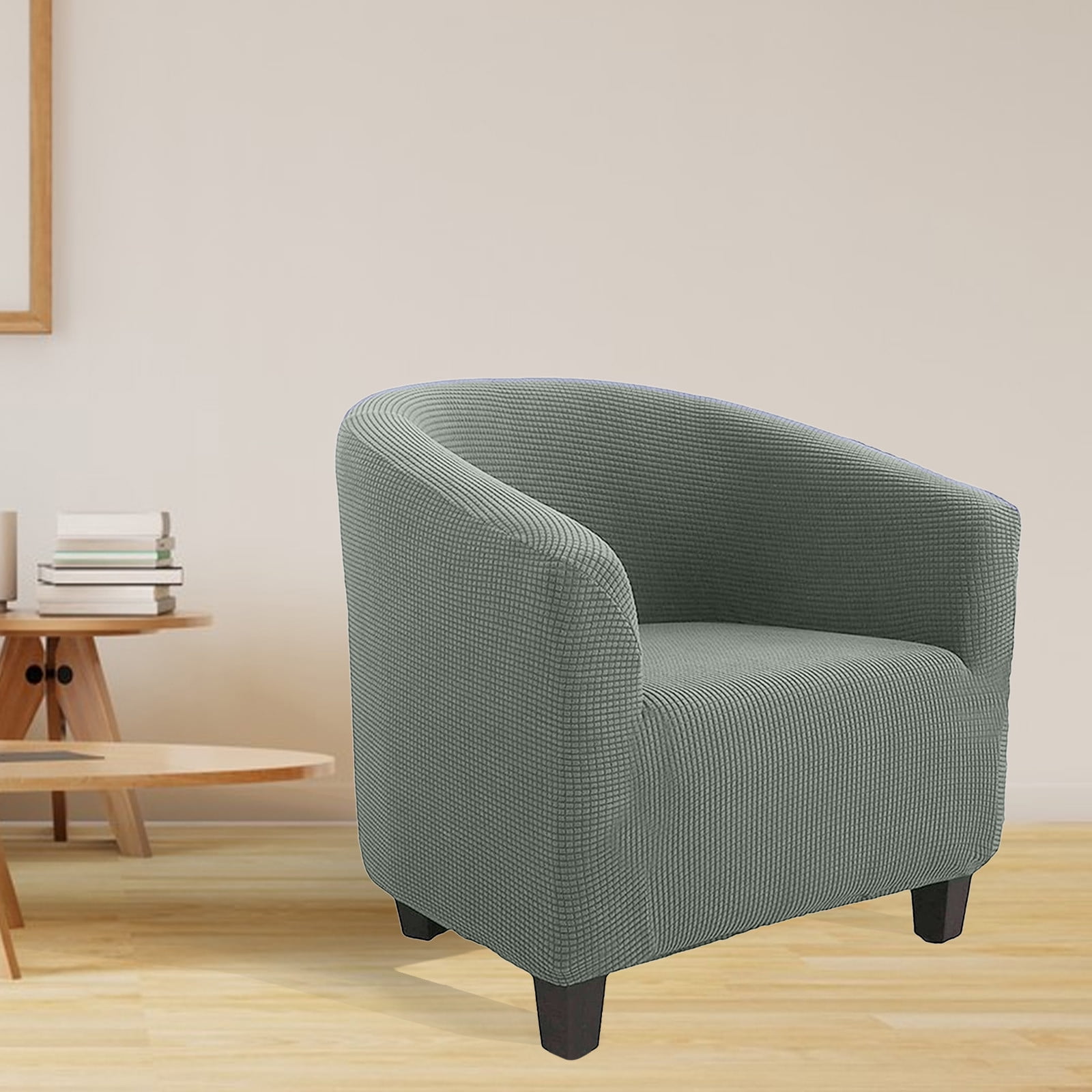 COFEST Chair Slipcover Stretch Barrel Chair Covers Printed Tub Chair ...