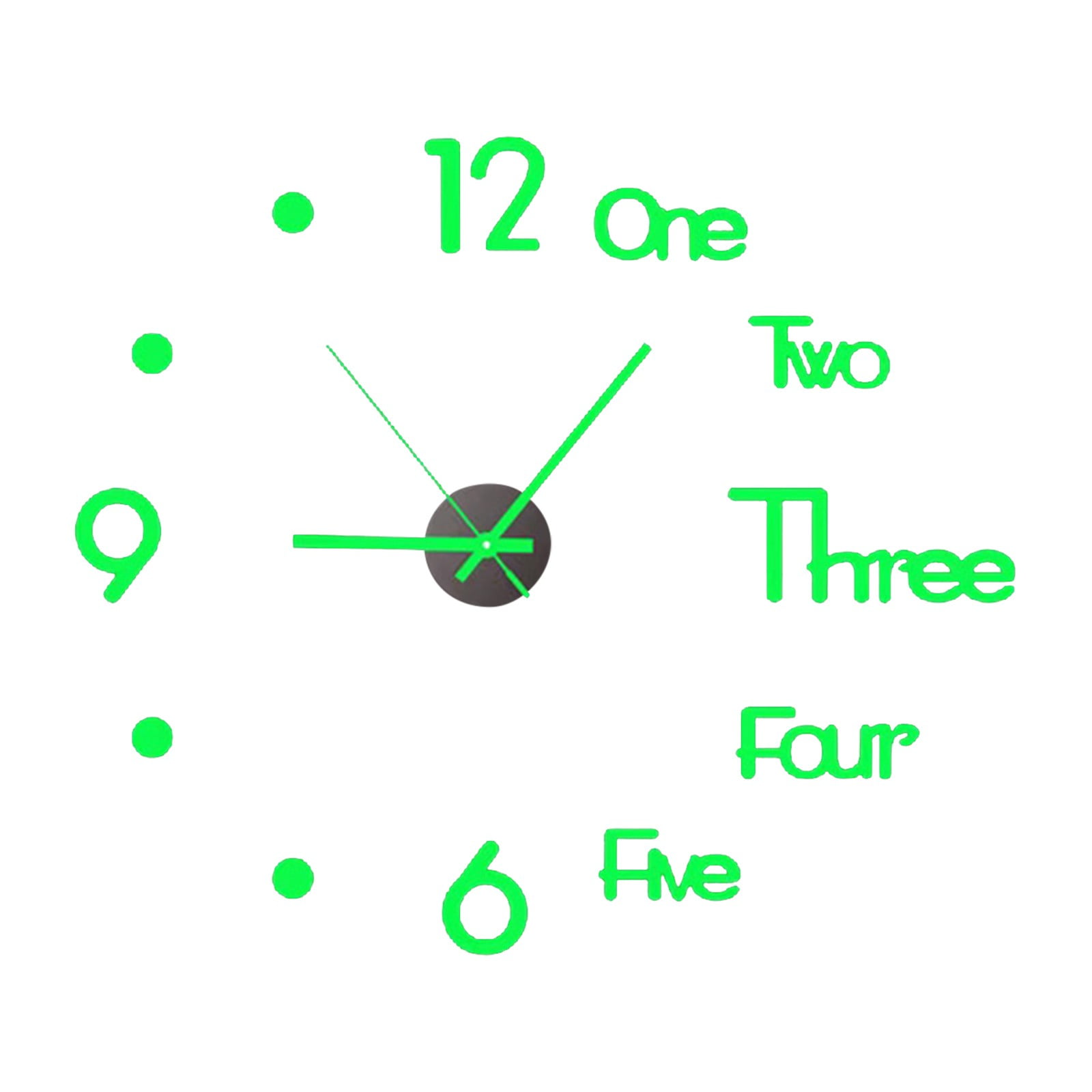 COFEST Clocks,Frameless Diy Wall Mute Clock-Fashionable And Silent 12 ...