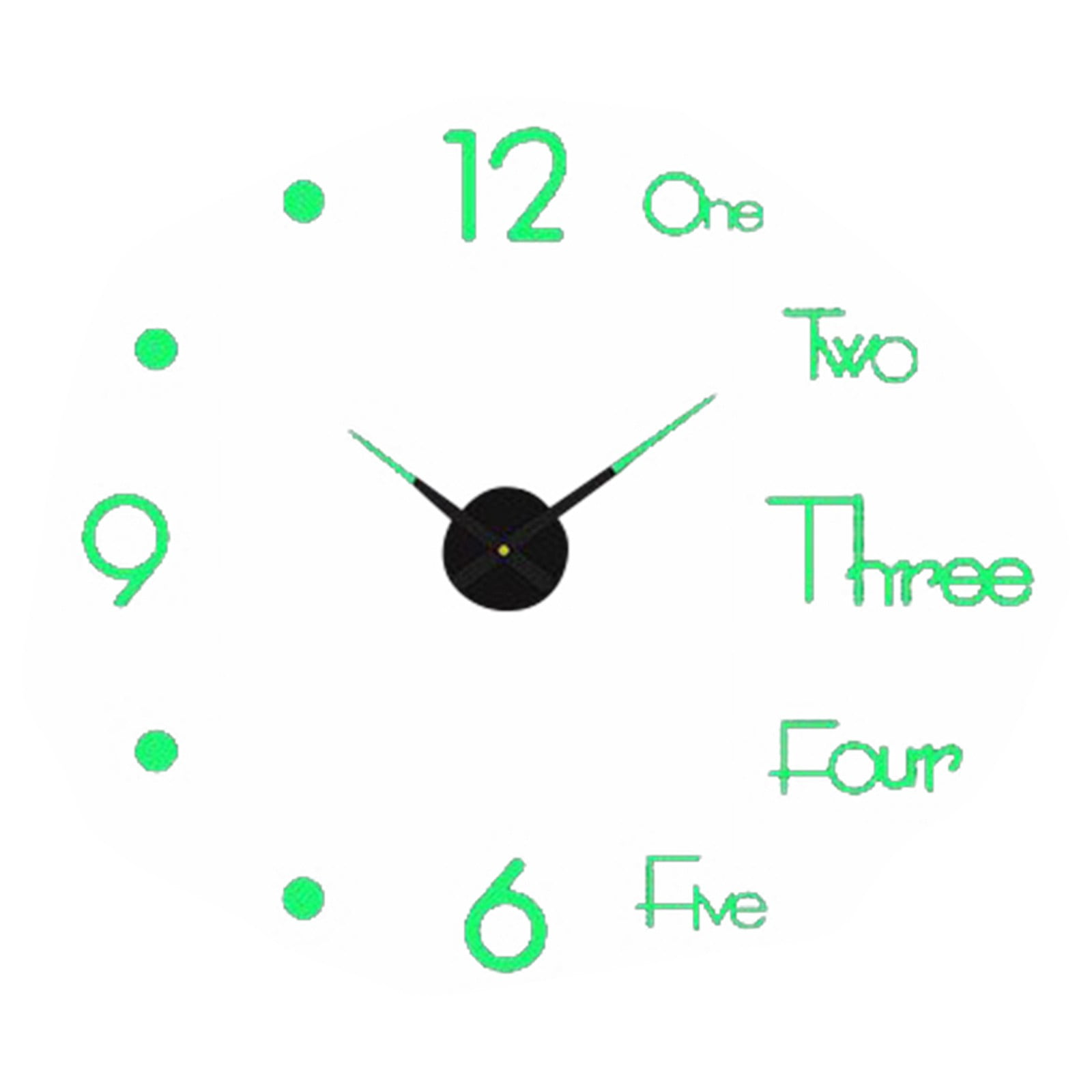 COFEST Clocks,Frameless Diy Wall Mute Clock-Fashionable And Silent 12 ...