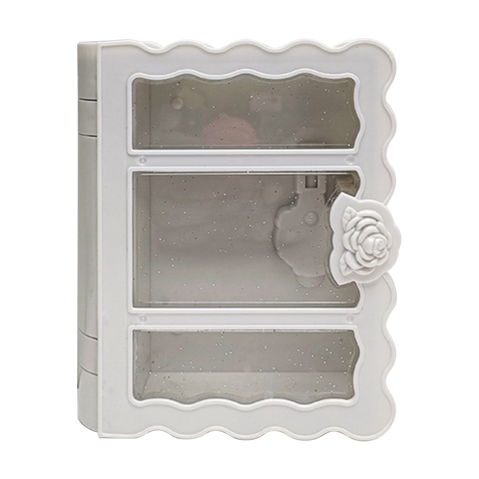 COFEST Colorful Plastic Book Storage Box with Delicate Carvings - Ideal ...