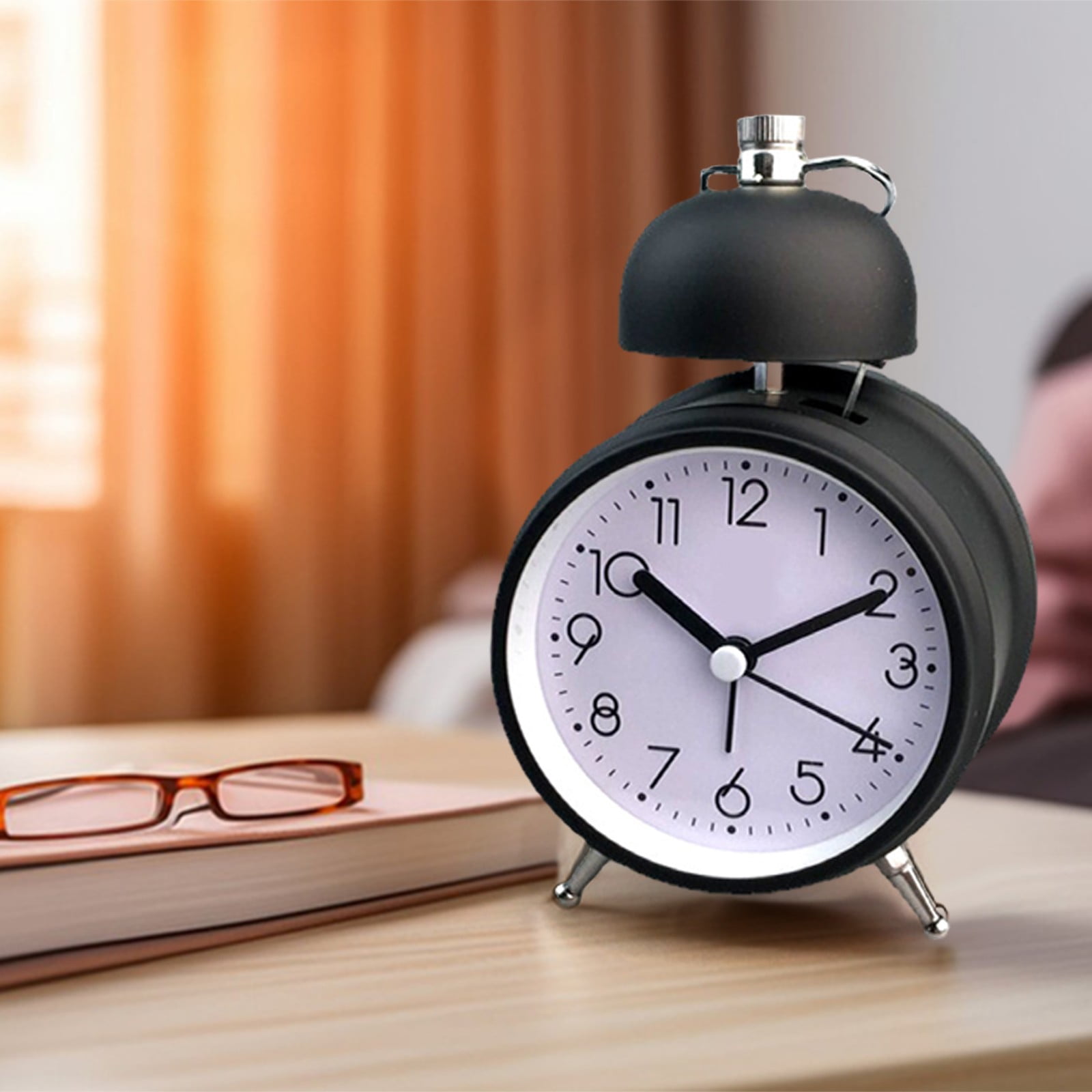 COFEST Creatives Metal Bell Alarm Clock Single Bell Clock Large Bell ...