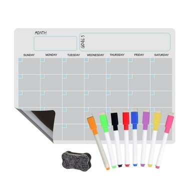 Calendar Drys Erasable Calendar Magnetic Calendar for Fridge Kitchen ...