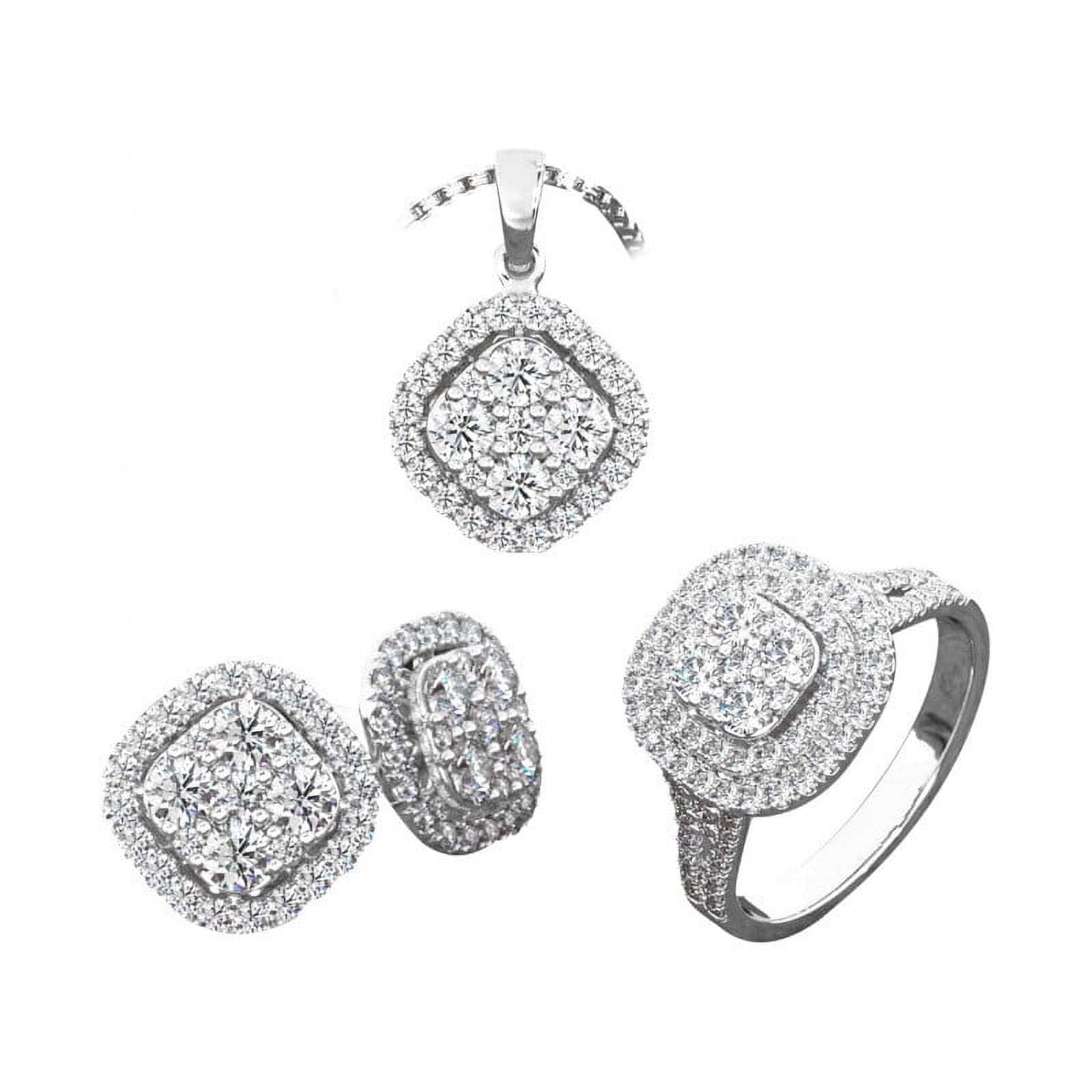 COFEST Event & Party Supplies,3 Pcs Full Diamond Jewelry Set For Women ...