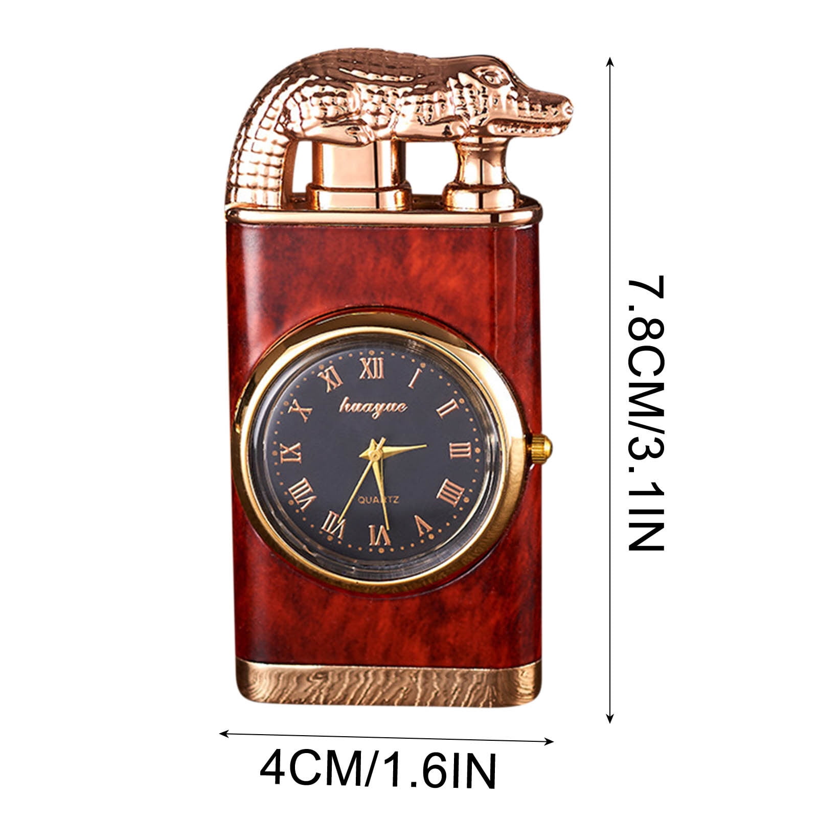 COFEST Lighter,Double Fire Switching Lighter With Quartz Watch Metal ...