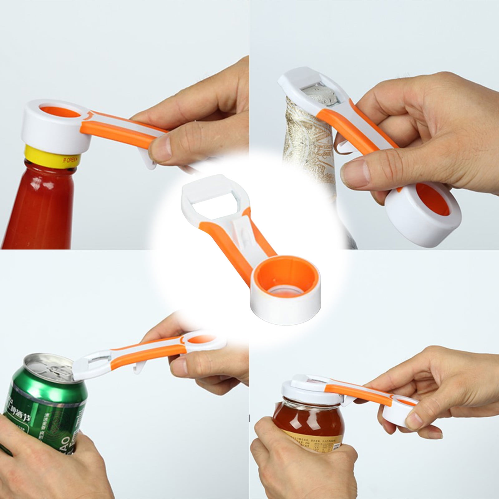 COFEST Multi-functional Grip Bottle Opener, 4-in-1 Twist Cap and Can ...