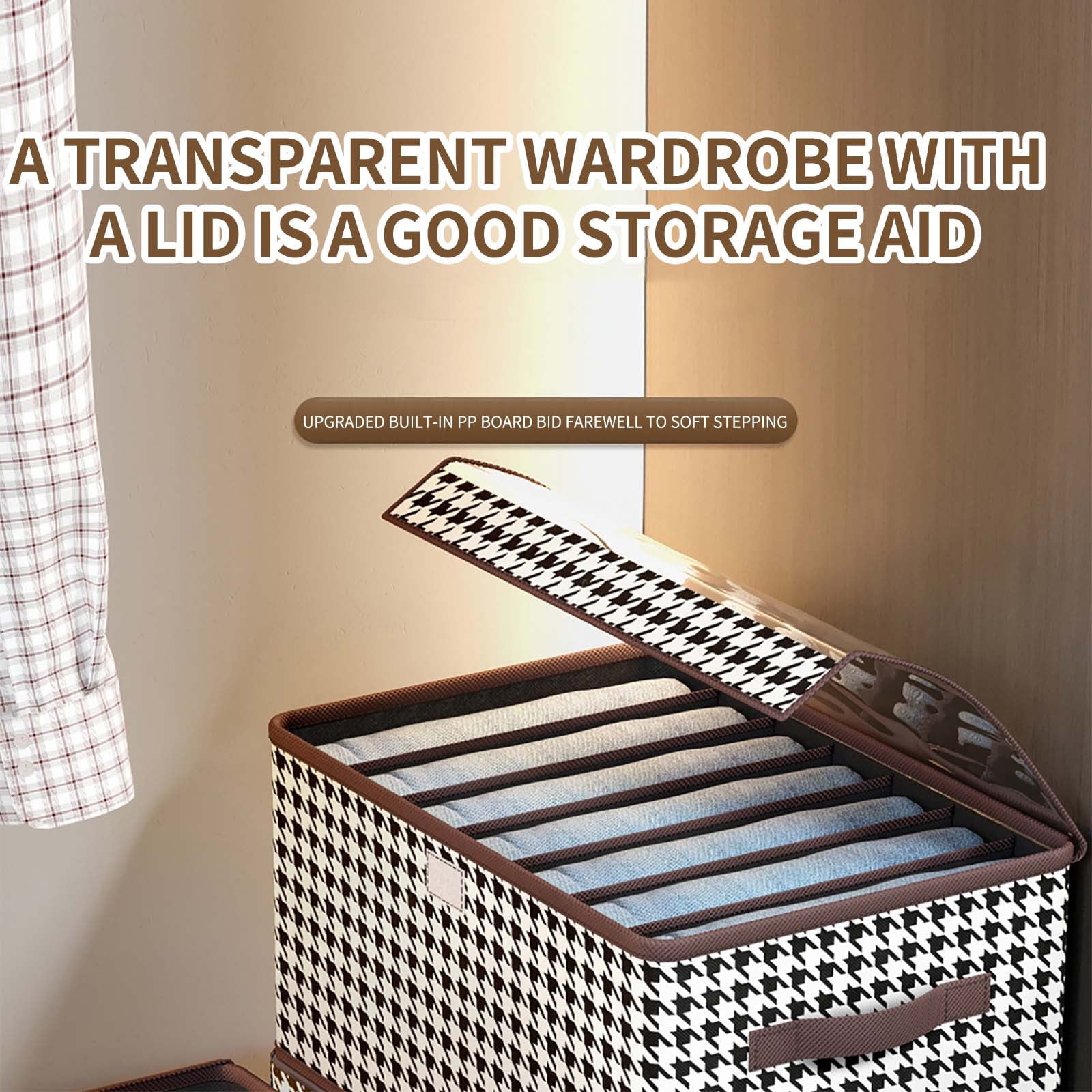 COFEST Storage Trunks & Bag,Visual Clothes Storage Bag Wardrobe Sorting ...