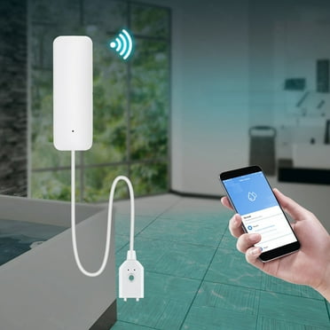 Globe Electric Wi-Fi Smart Water Leak Sensor, No Hub Required, Battery ...
