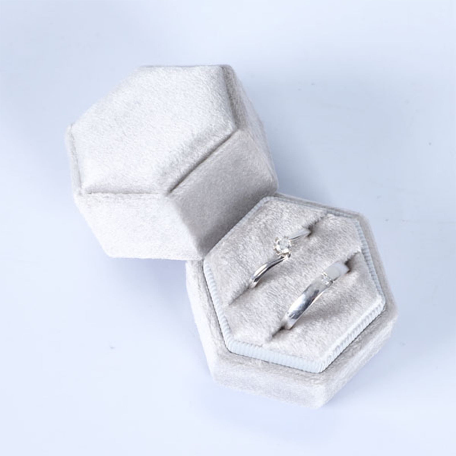 COFEST Velvet Ring Box for Jewelry Display and Storage in Multiple ...