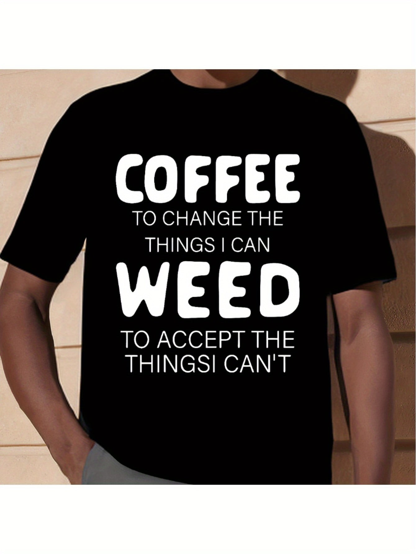 COFFEE TO CHANGE THE THINGS I CAN... Print, Men's Novel Graphic Design ...