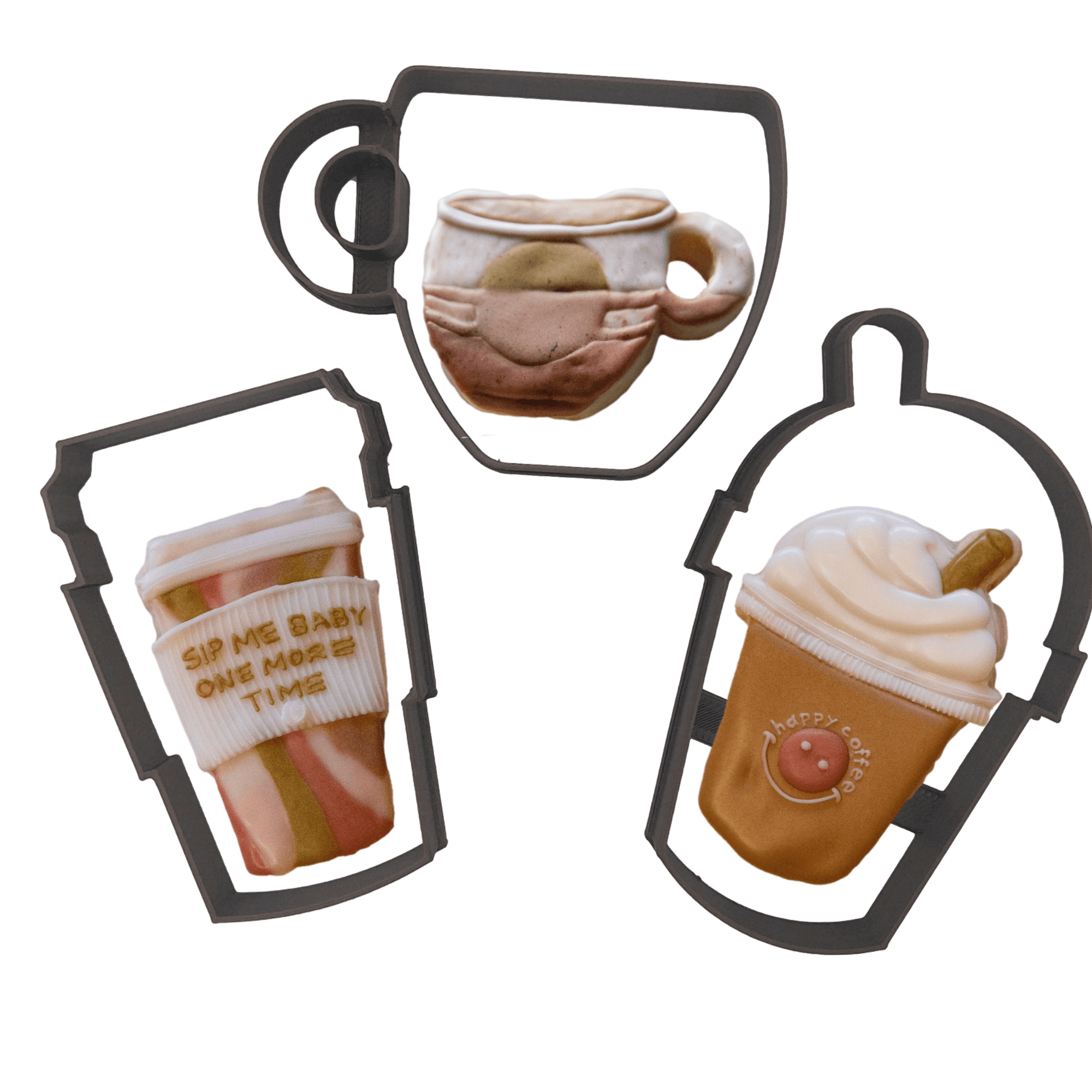 COFFEE CUP COOKIE CUTTERS Espresso Café Americano Coffee To Go Latte ...