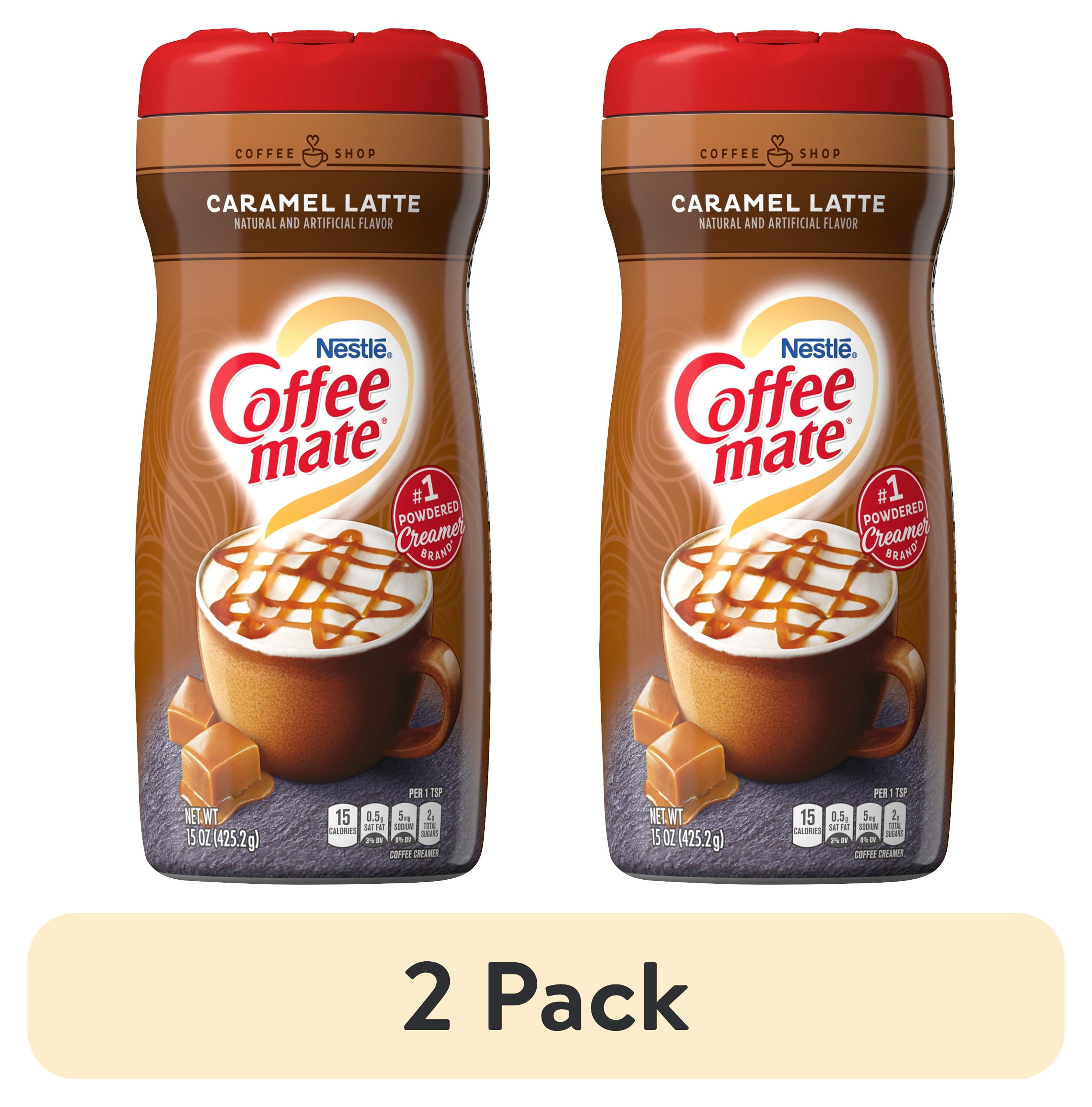 (2 pack) COFFEE MATE Caramel Latte Powder Coffee Creamer 15 Oz ...
