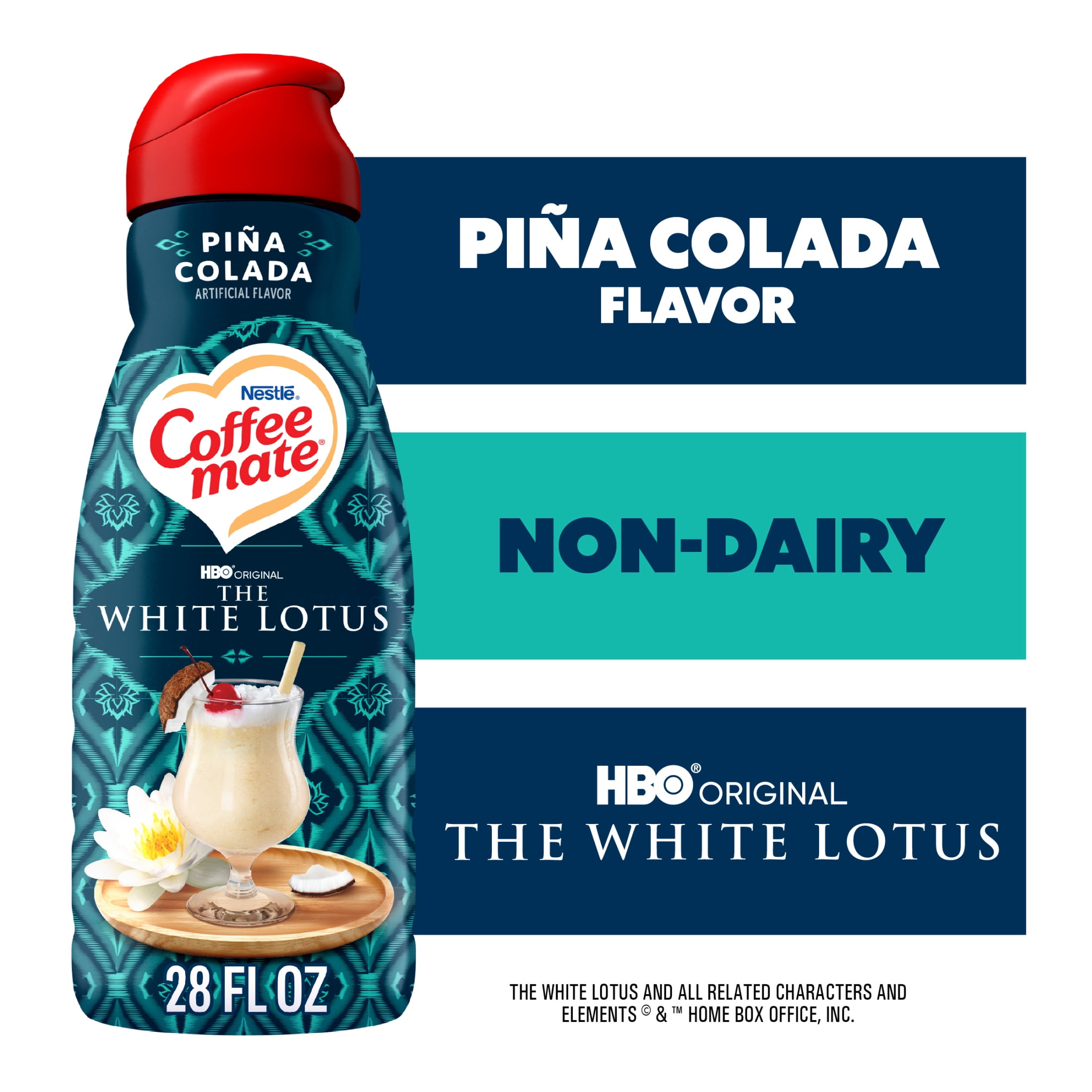 Coffee mate White Lotus Piña Colada Flavored Coffee Creamer, Non-Dairy ...