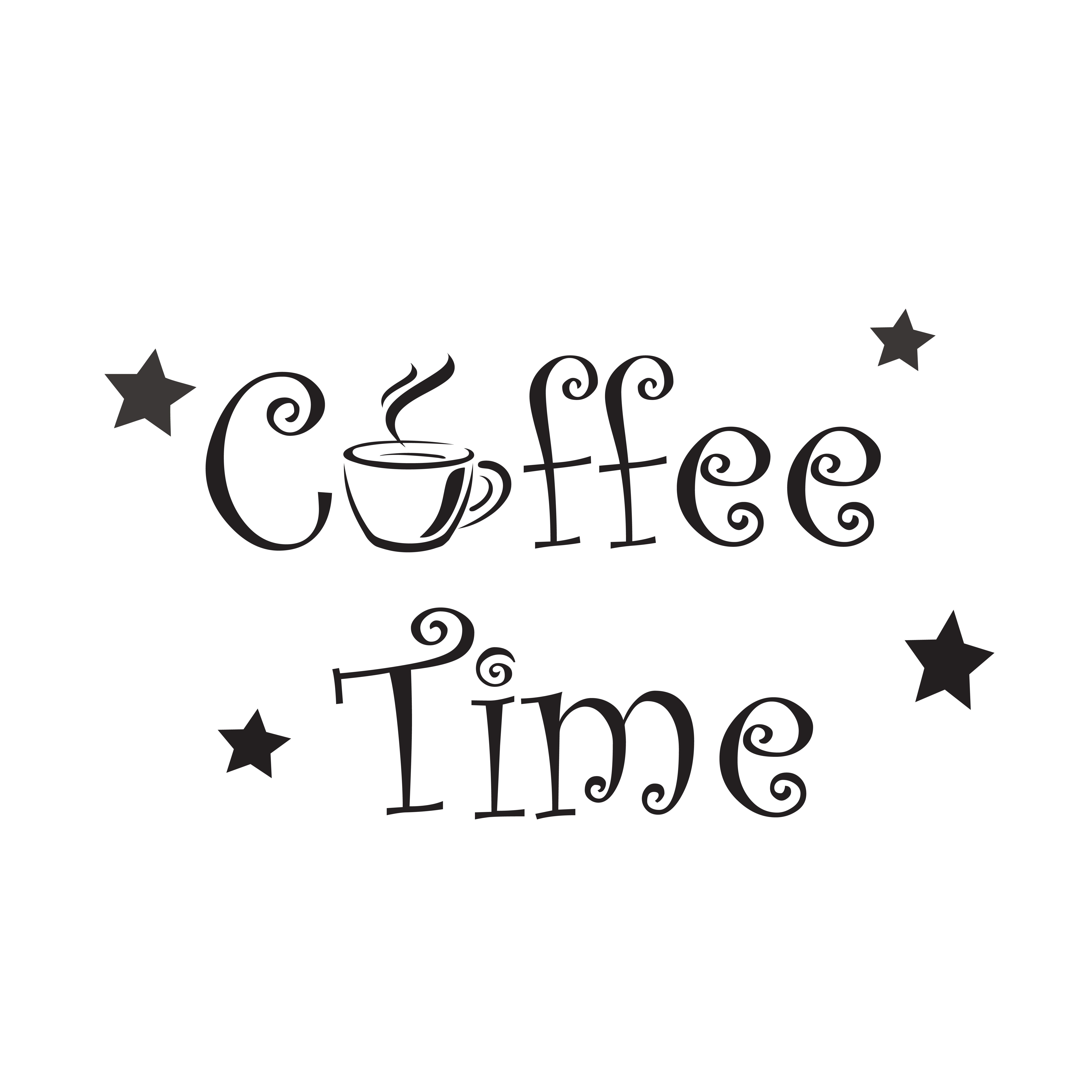 COFFEE - Removable Home Art Cafeteria Vinyl Wall Coffee Quotes ...