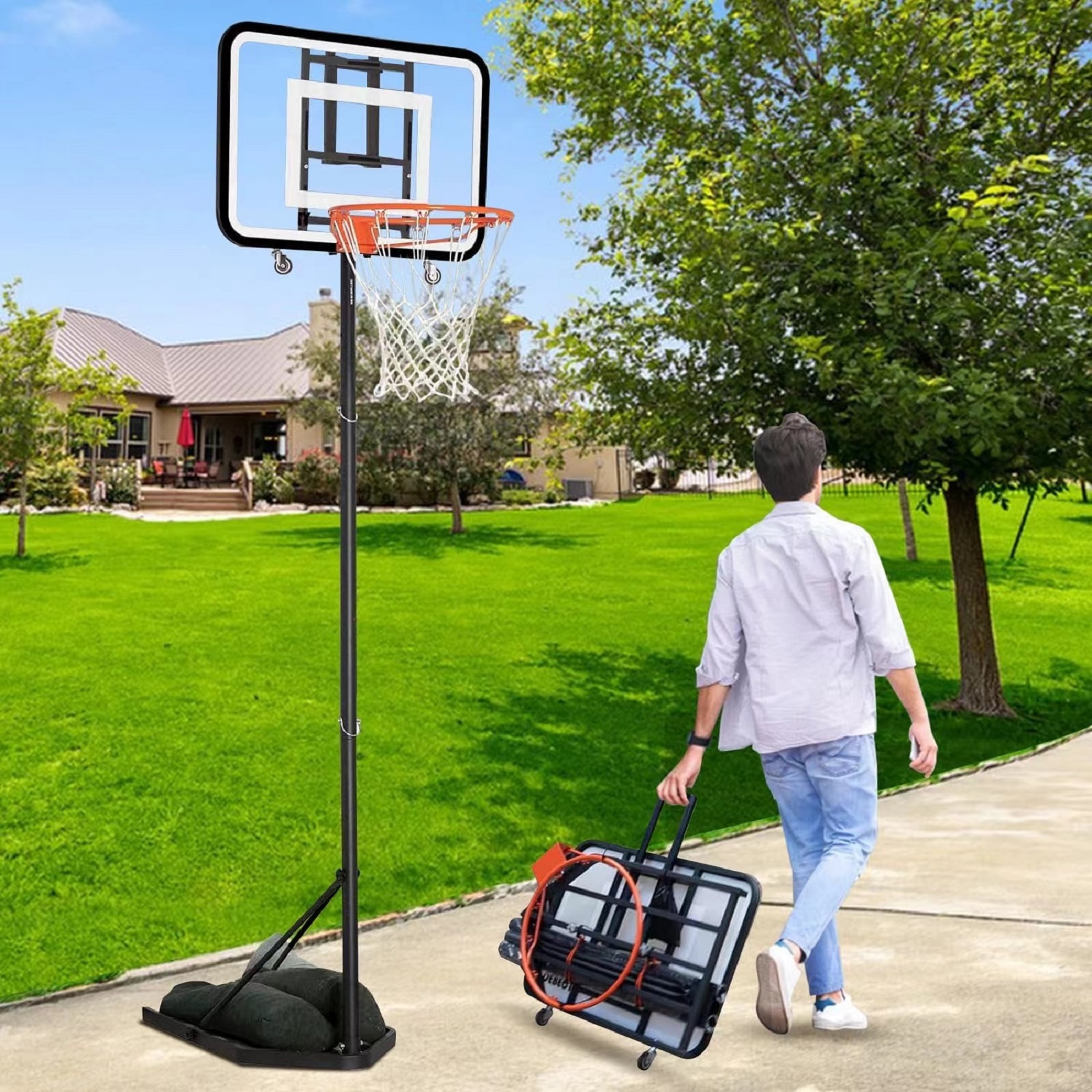 Wilson NBA Authentic Outdoor Basketball, Brown, 27.5 in. - Walmart.com
