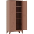 COFaR 71 in Tall Metal Storage Cabinet, Metal Cabinet with 4 Adjustable ...